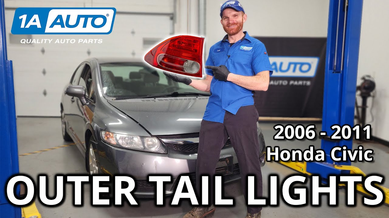 How To Replace Outer Tail Lights 2006 2011 Honda Civic 1a Auto