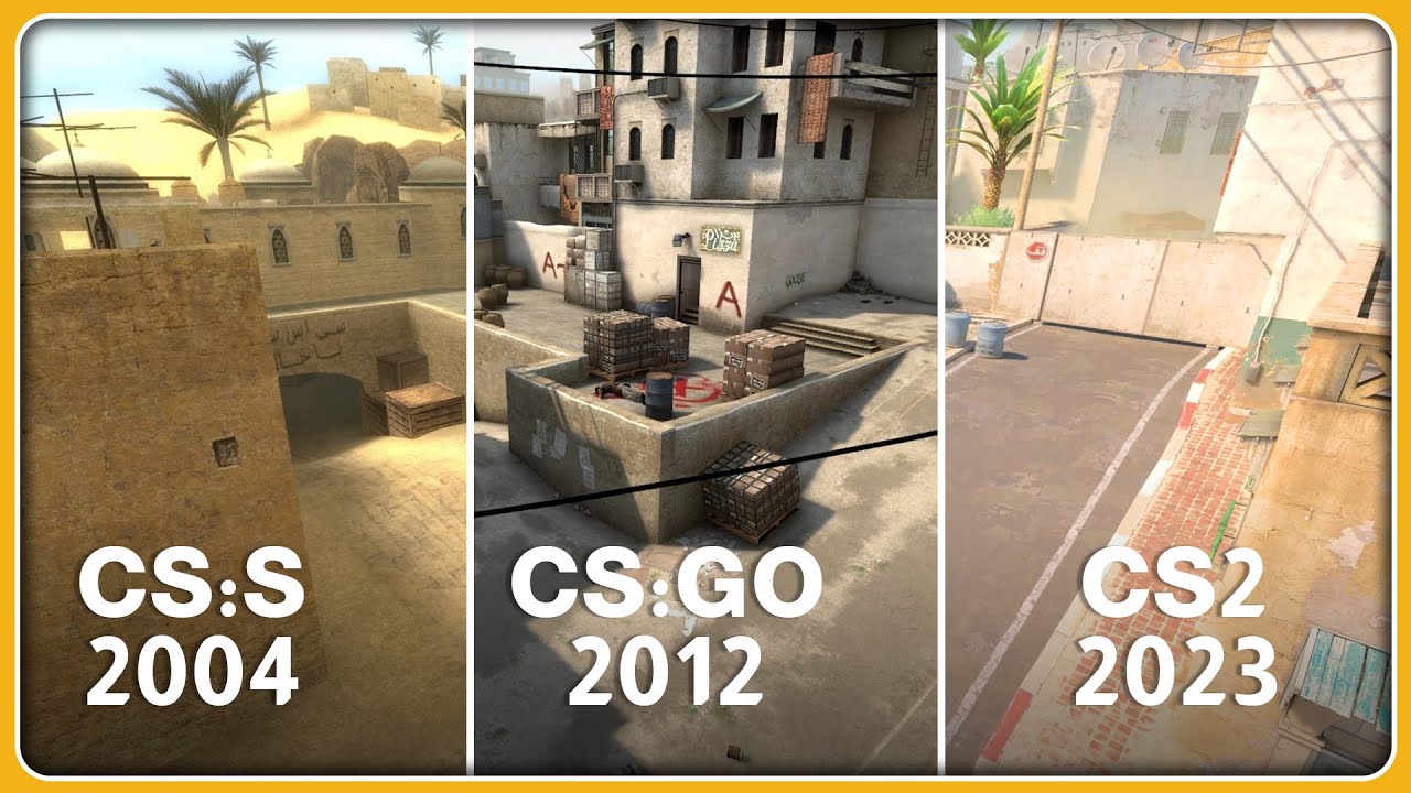 Dust 2 Map Comparison Cs Source Csgo Cs2 Youtube