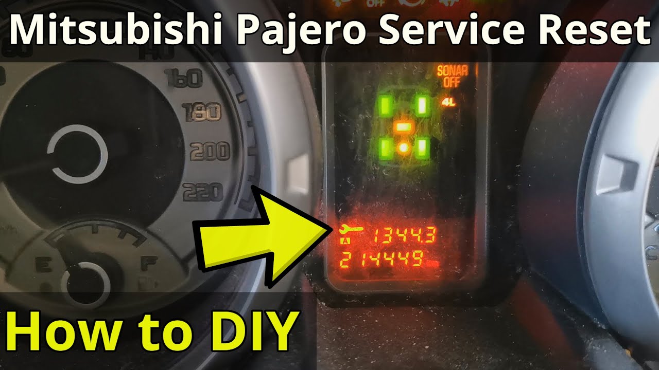 Mitsubishi Pajero Service Spanner Warning Light Reset How To Diy