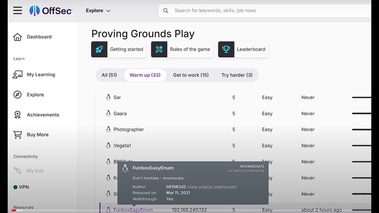 Funboxeasyenum Walkthrough From Offsec Proving Grounds Play Youtube