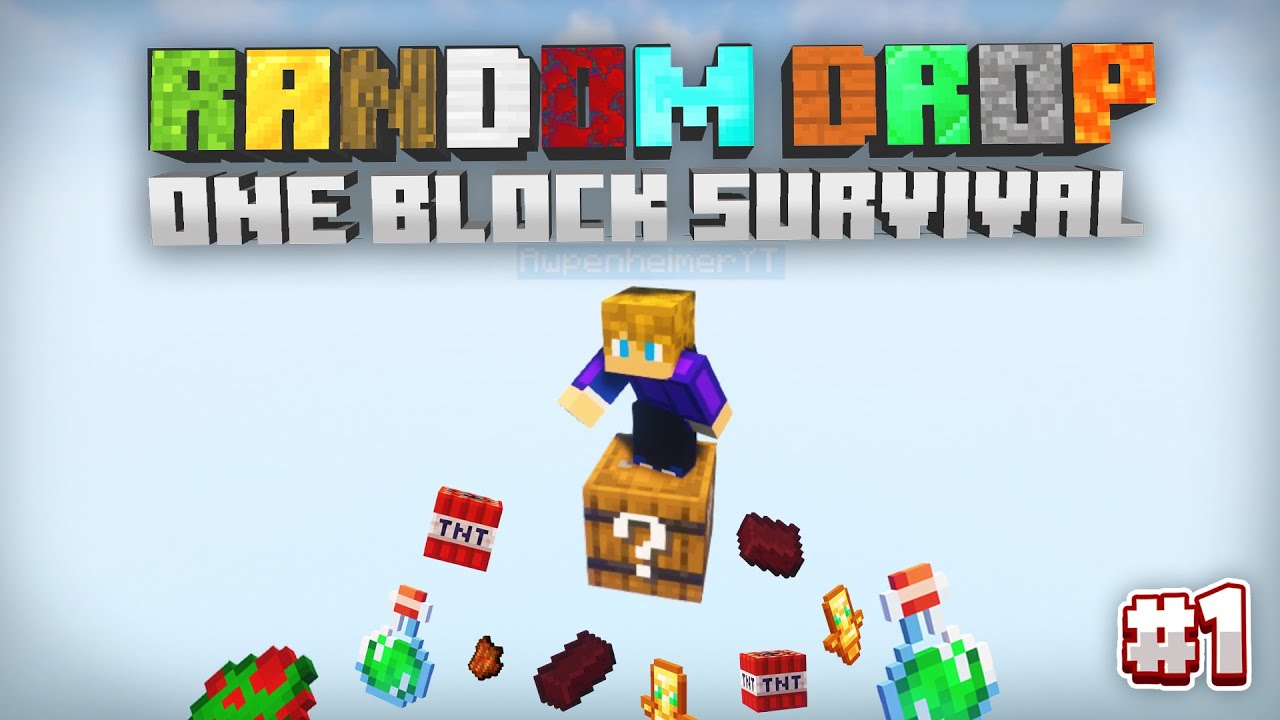 Random Drop One Block Survival Modded Skyblock In Minecraft 1 Youtube