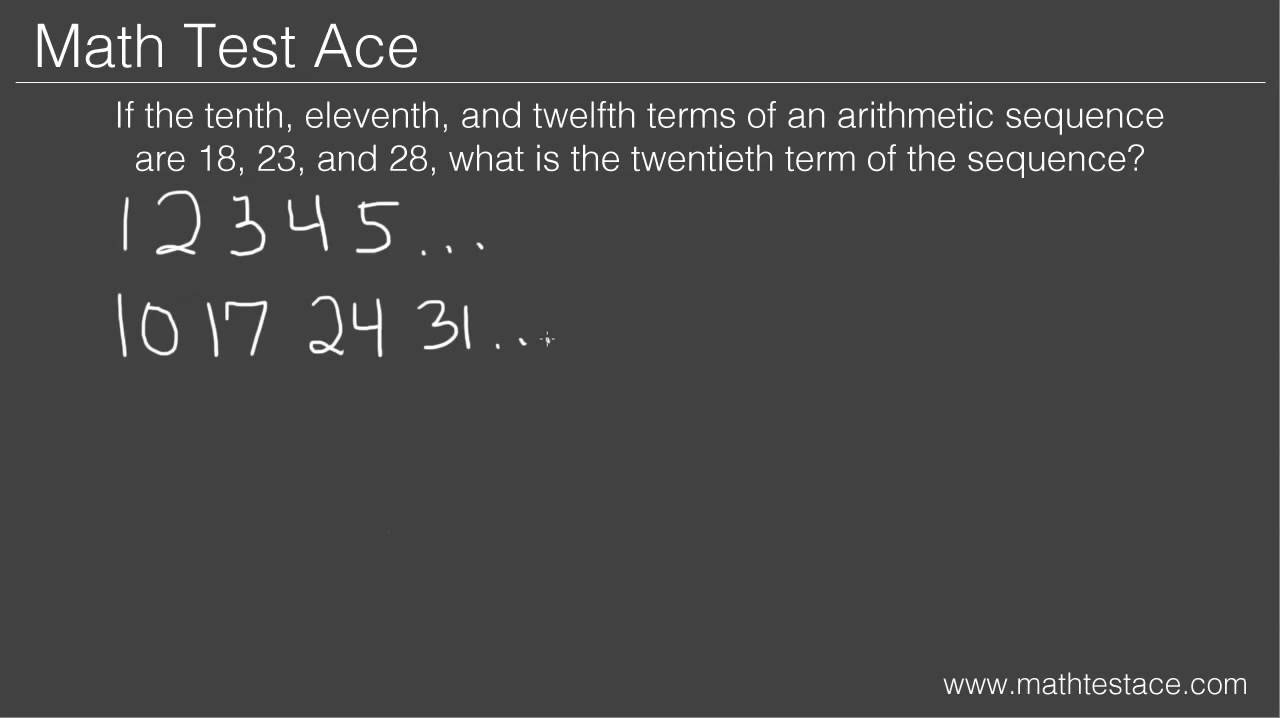 Arithmetic Sequence Word Problems Worksheet With Answers