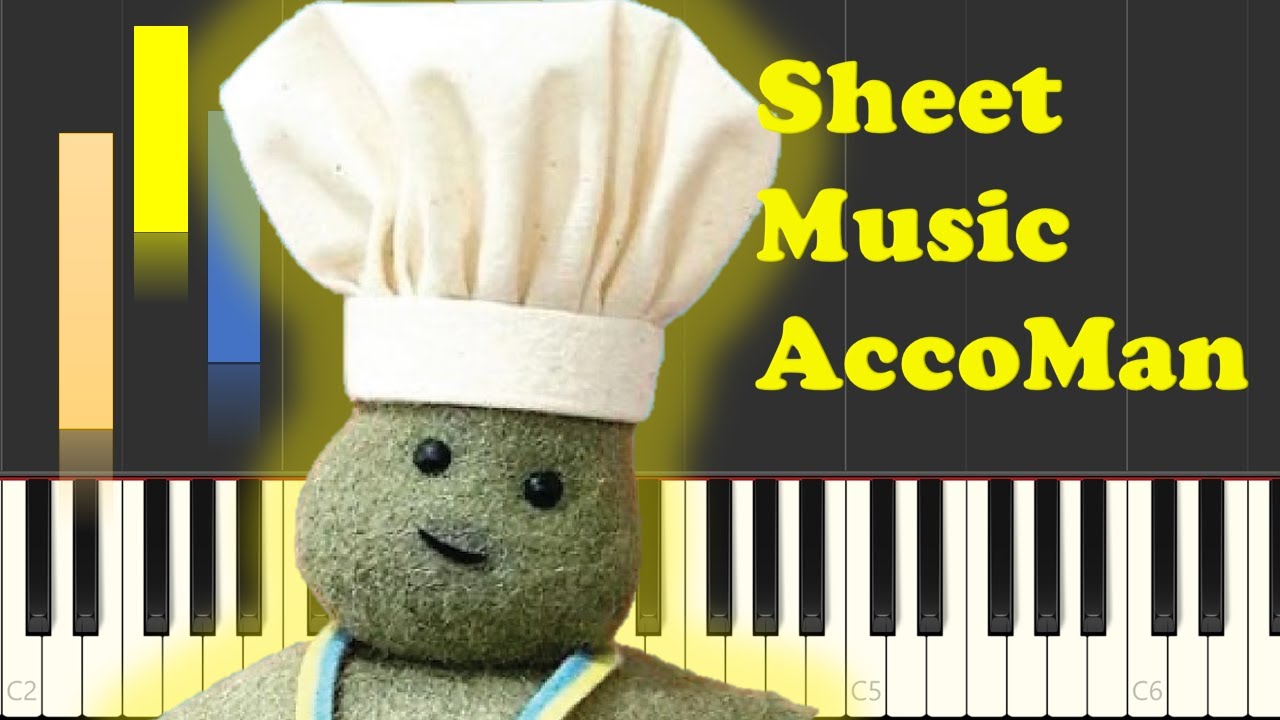 The Tiny Chef Show Theme Song Piano Sheet Music Youtube
