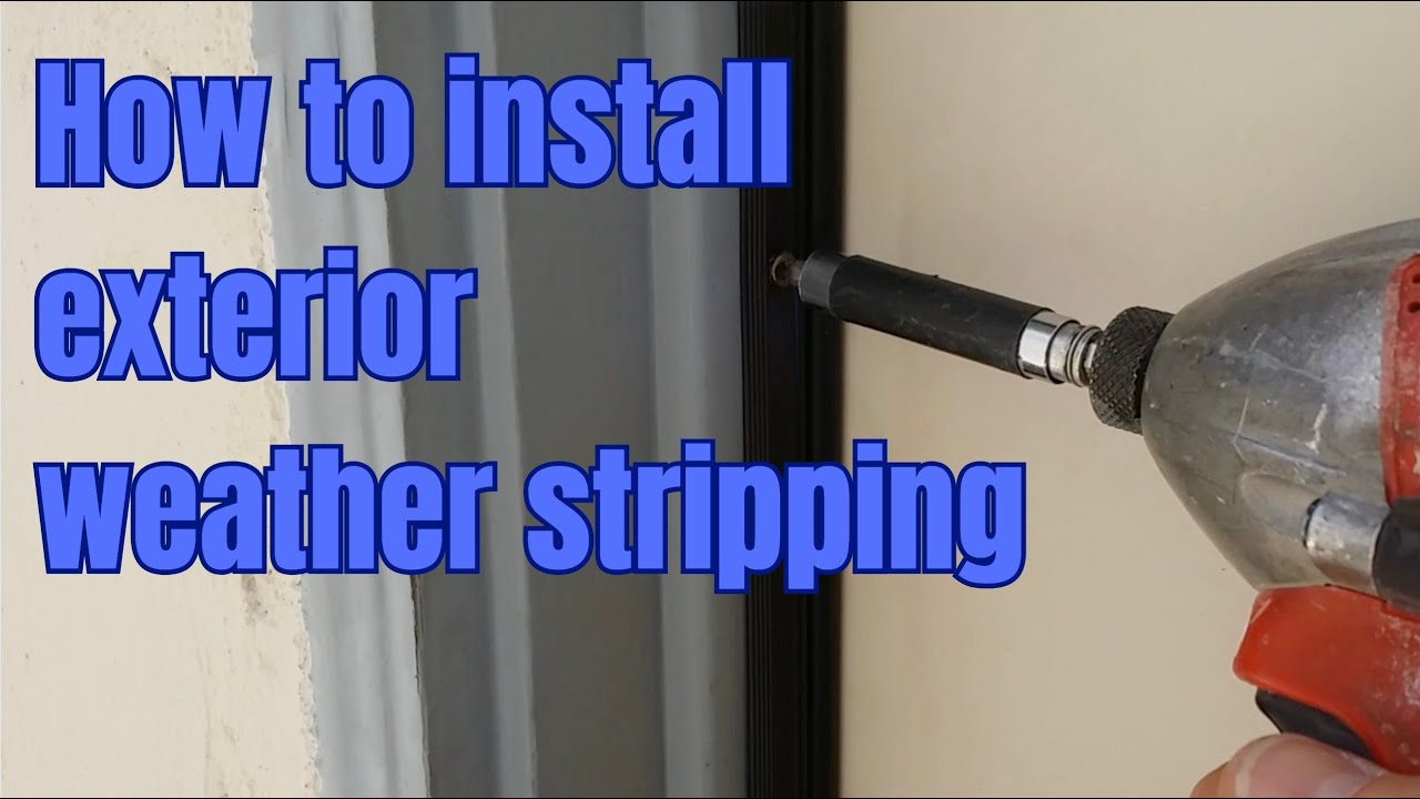 How To Install Exterior Door Weather Stripping Youtube