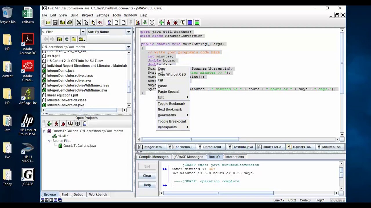Tch321 Java Unit 2 Exercise 11 Youtube
