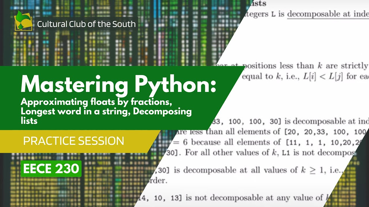 Practice Problems In Python For Quiz 1 Eece 230 Youtube