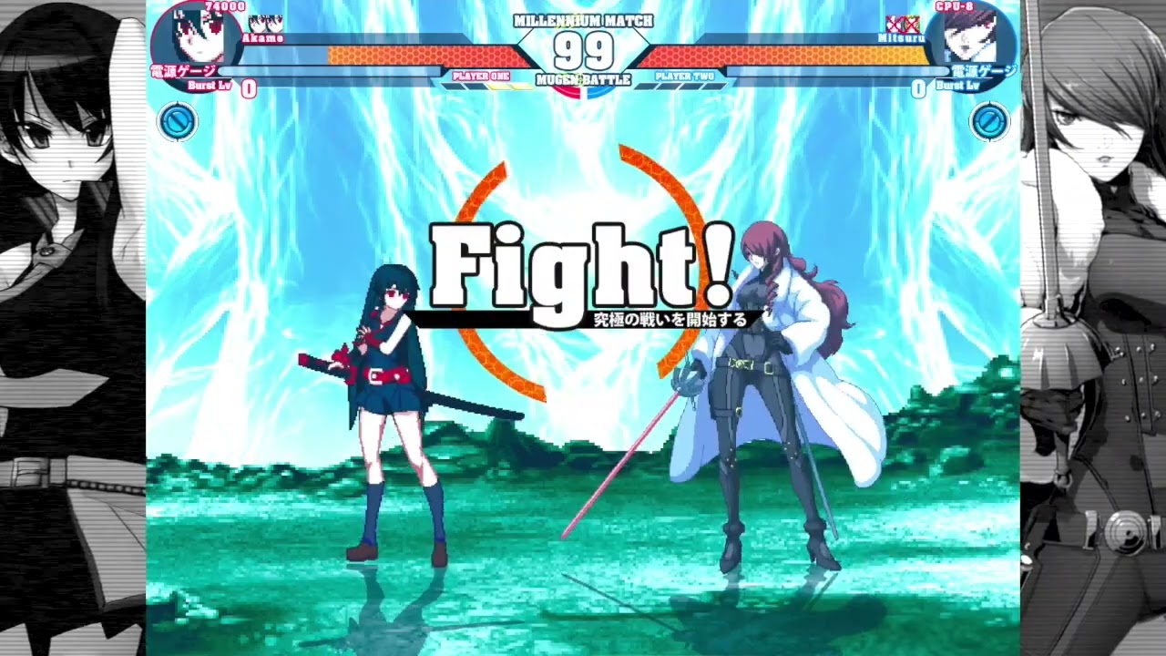 Mugen Ikemen Go Akame Vs Jin Team Youtube