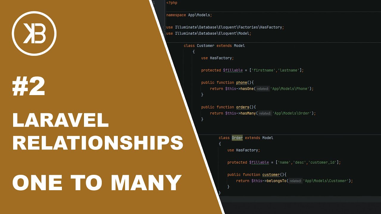 Laravel Relationships Tutorial 2 One To Many Youtube