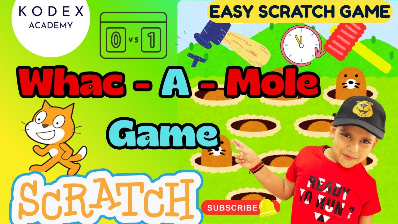 How To Make A Whac A Mole Game In Scratch Scratch Coding Tutorial For