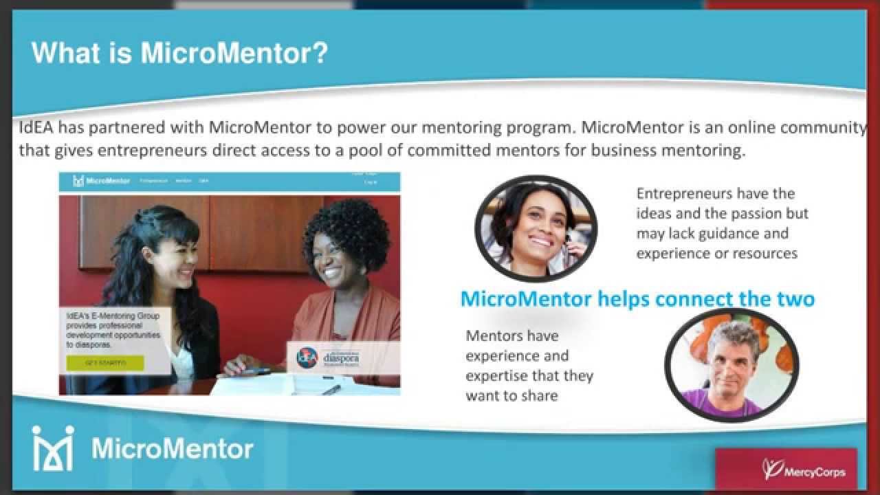 Intro To Micromentor For Entrepreneurs Youtube