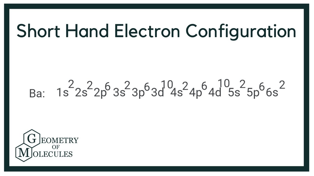 Electron Configuration Examples Abbreviated Electron Electron
