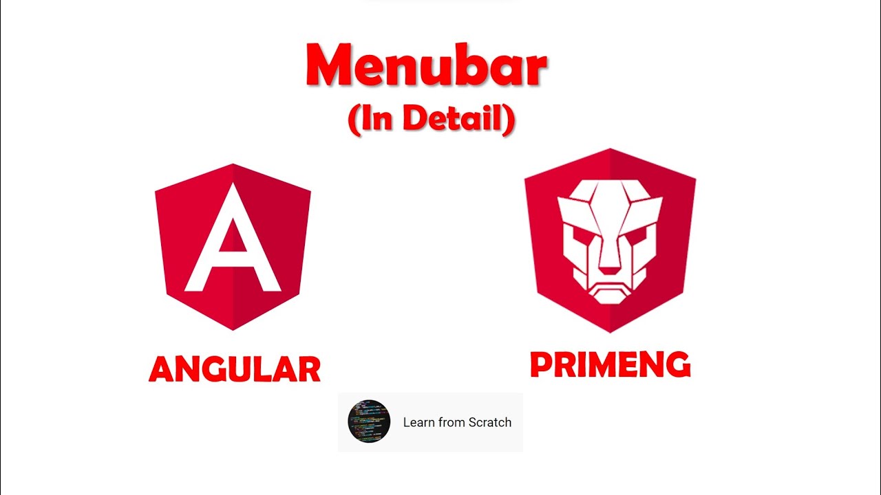 Primeng Menubar Component Angular Youtube