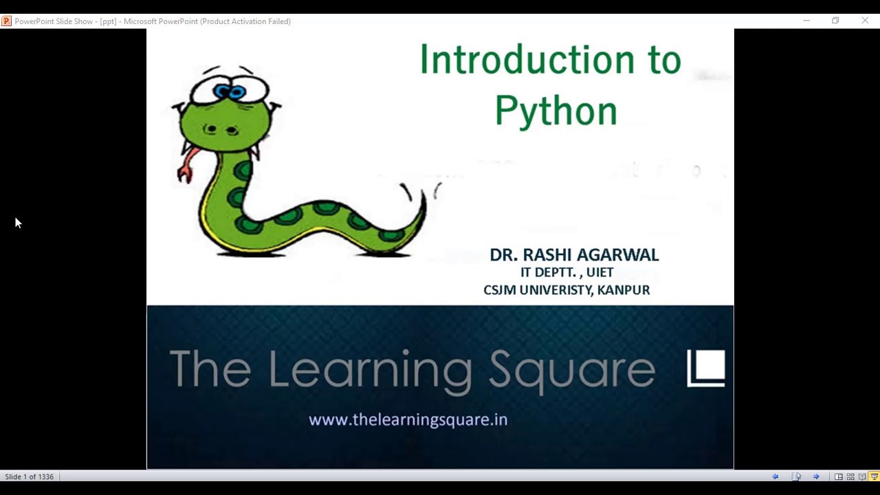 Introduction To Python Youtube