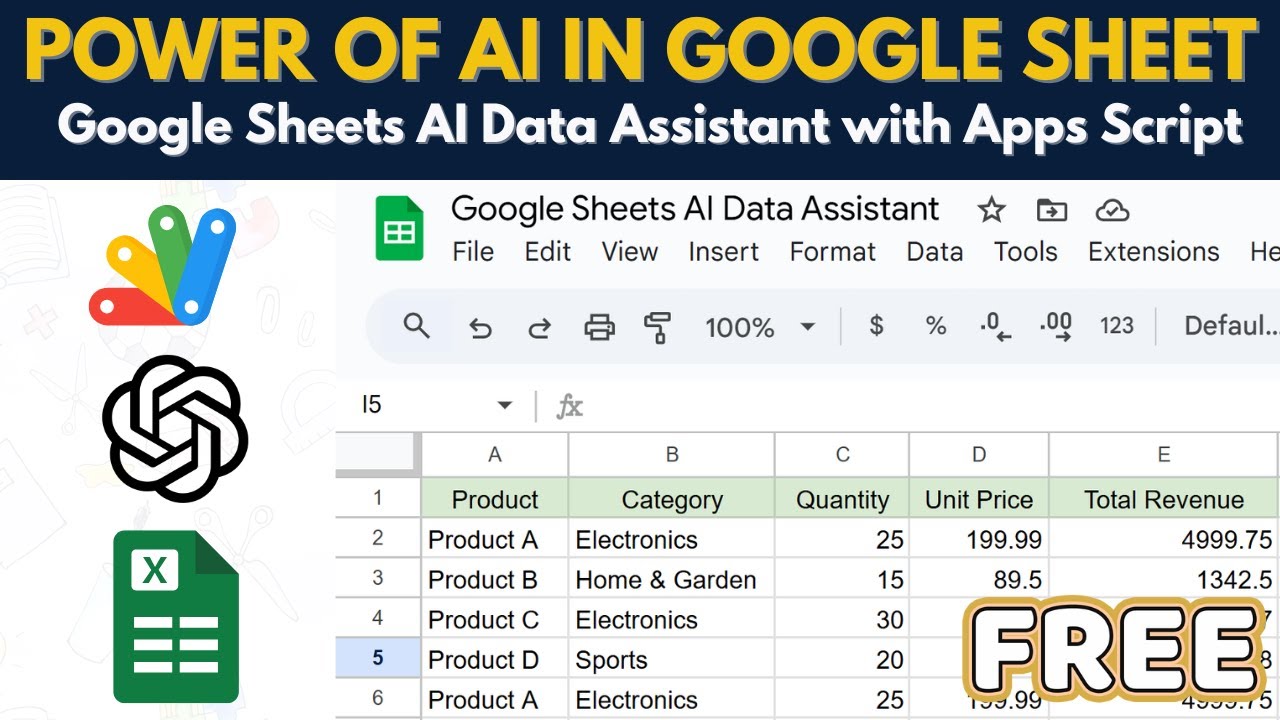 Build A Google Sheets Ai Data Assistant With Apps Script Chatgpt