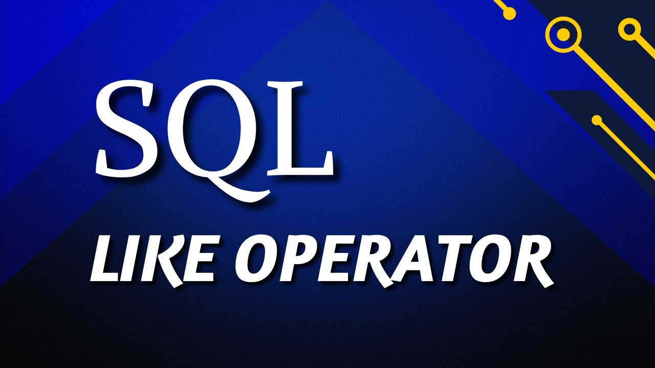 Sql Like Operator Oracle Sql Fundamentals Youtube