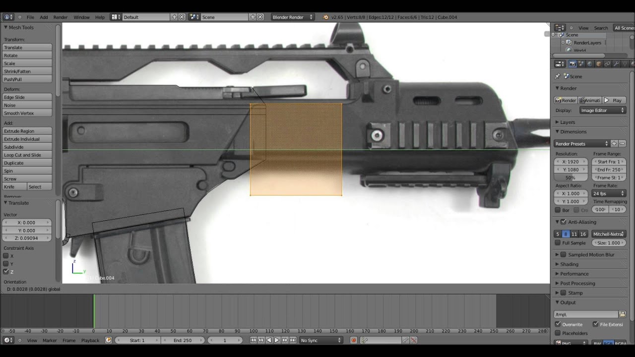 Jg Blender Speed Modelling G36c Youtube
