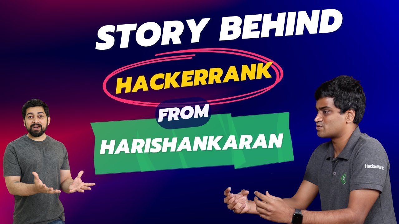 How Hackerrank Was Build A Tech Talk With Founder Youtube