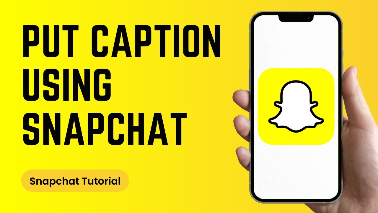 How To Put Caption Using Snapchat Youtube