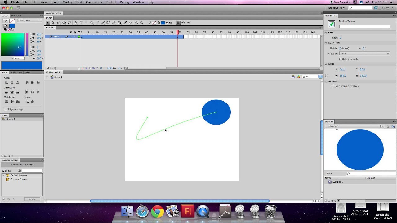 Motion Tween Example Youtube