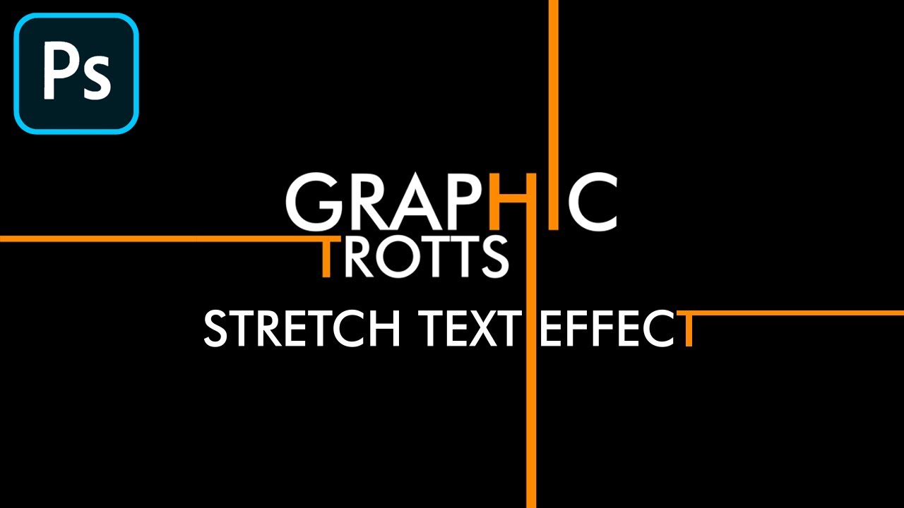 Photoshop Tutorial Stretch Text Effect Youtube