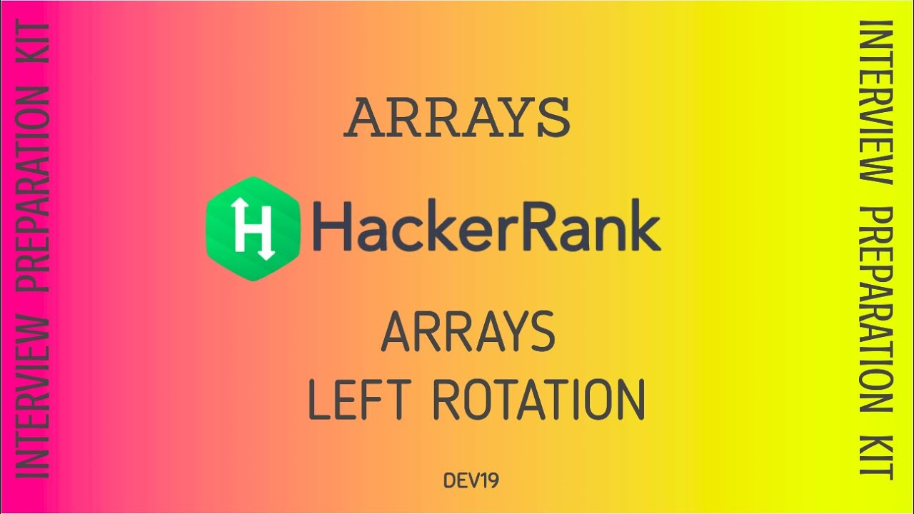 Arrays Left Rotation Hackerrank Solutions Youtube
