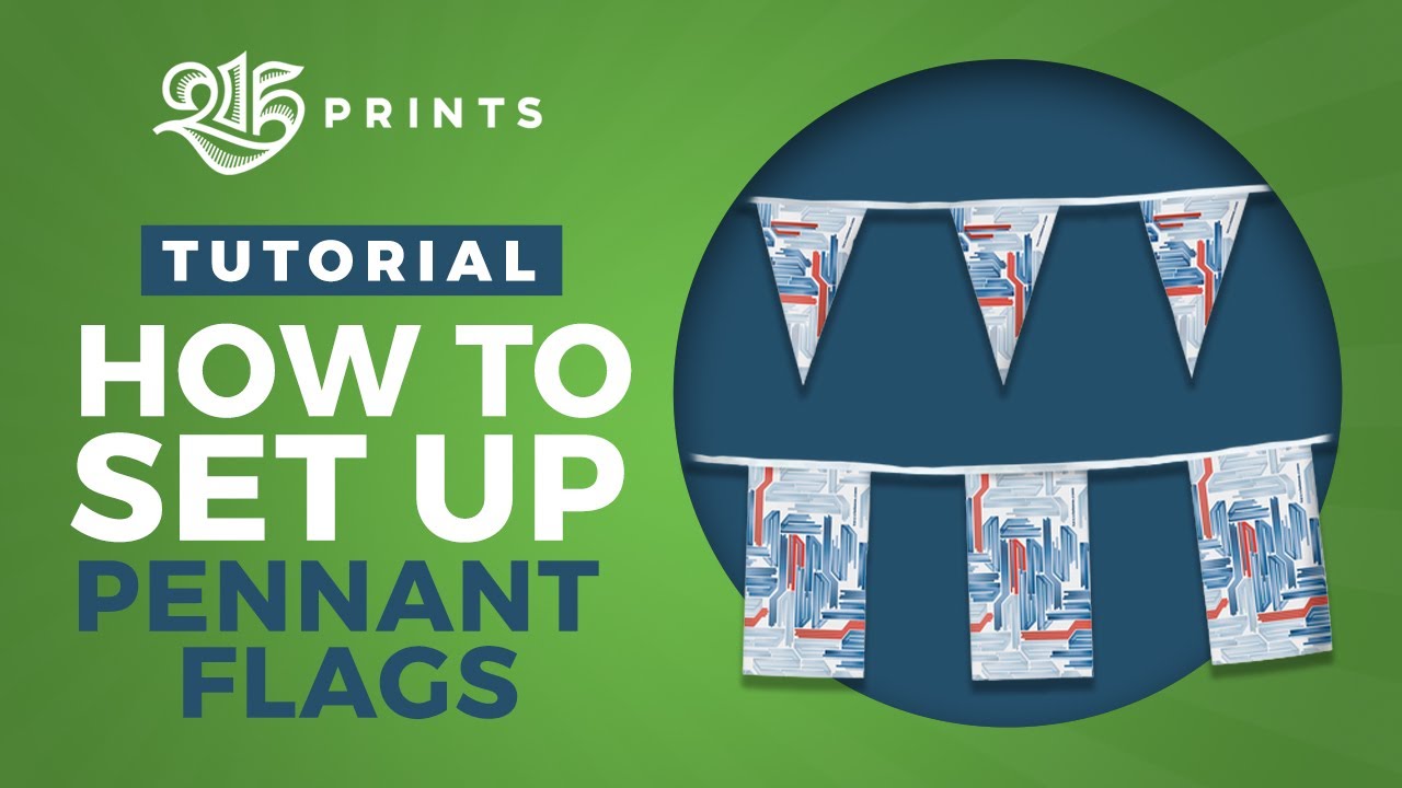 How To Set Up Pennant Flags Youtube