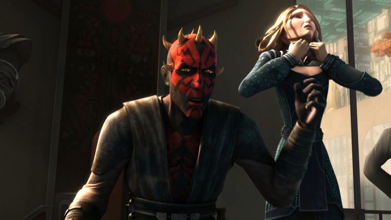Darth Maul Ends Satine Kryze 4k Hdr Star Wars The Clone Wars Youtube
