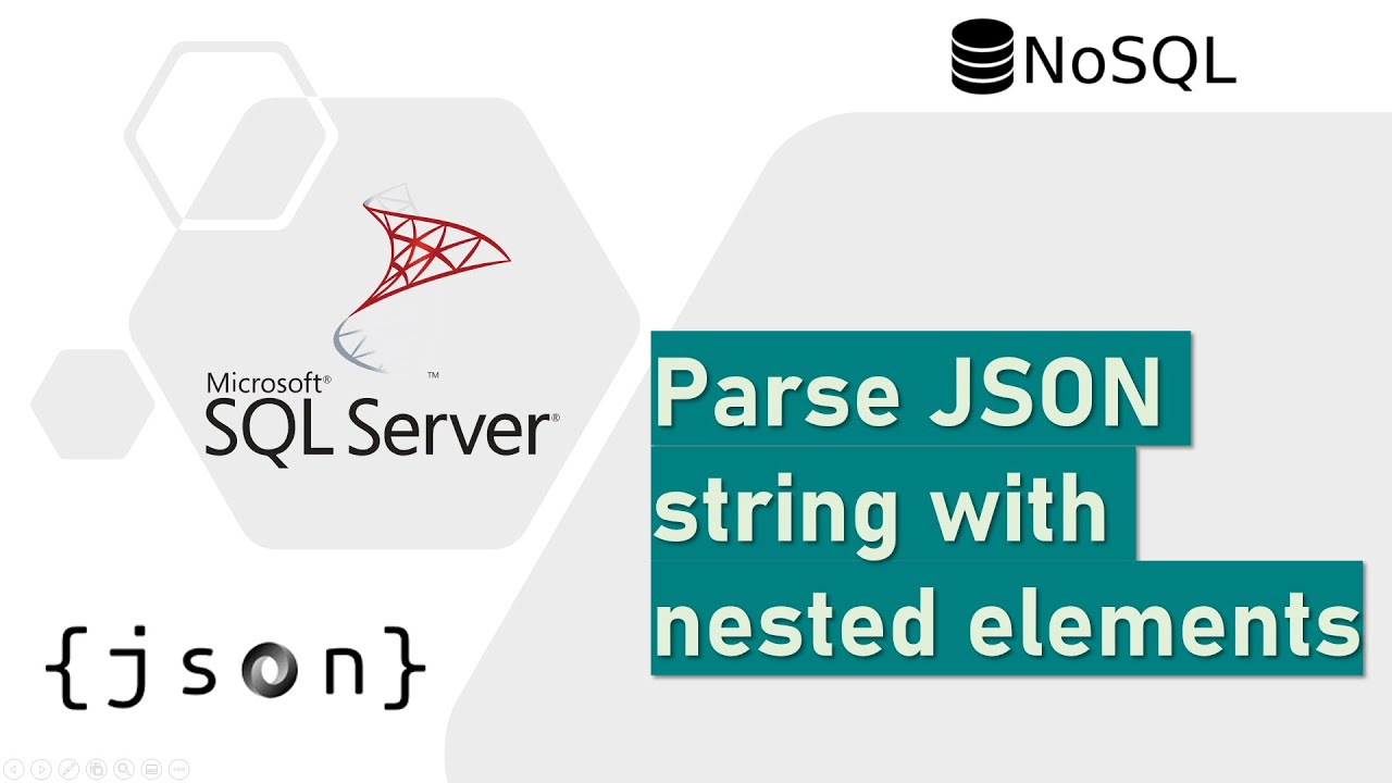 Parse Json String With Nested Elements In Sql Server Youtube
