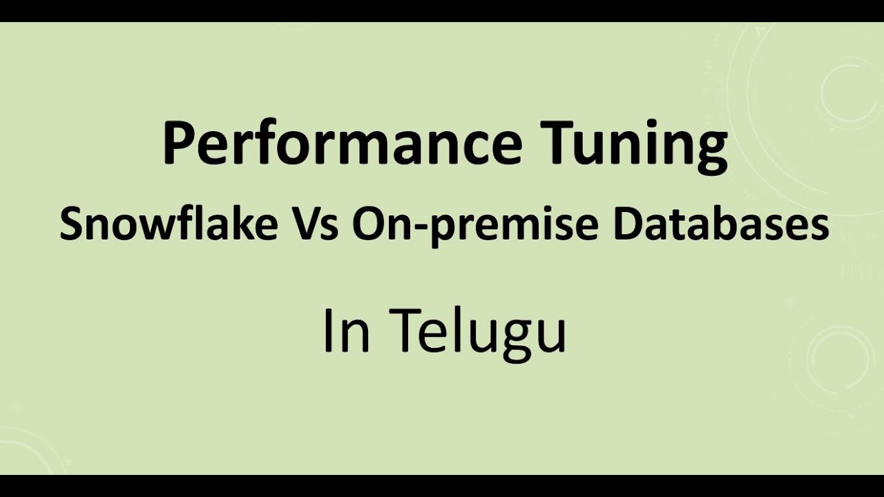 Performance Tuning Of Sql Queries Youtube