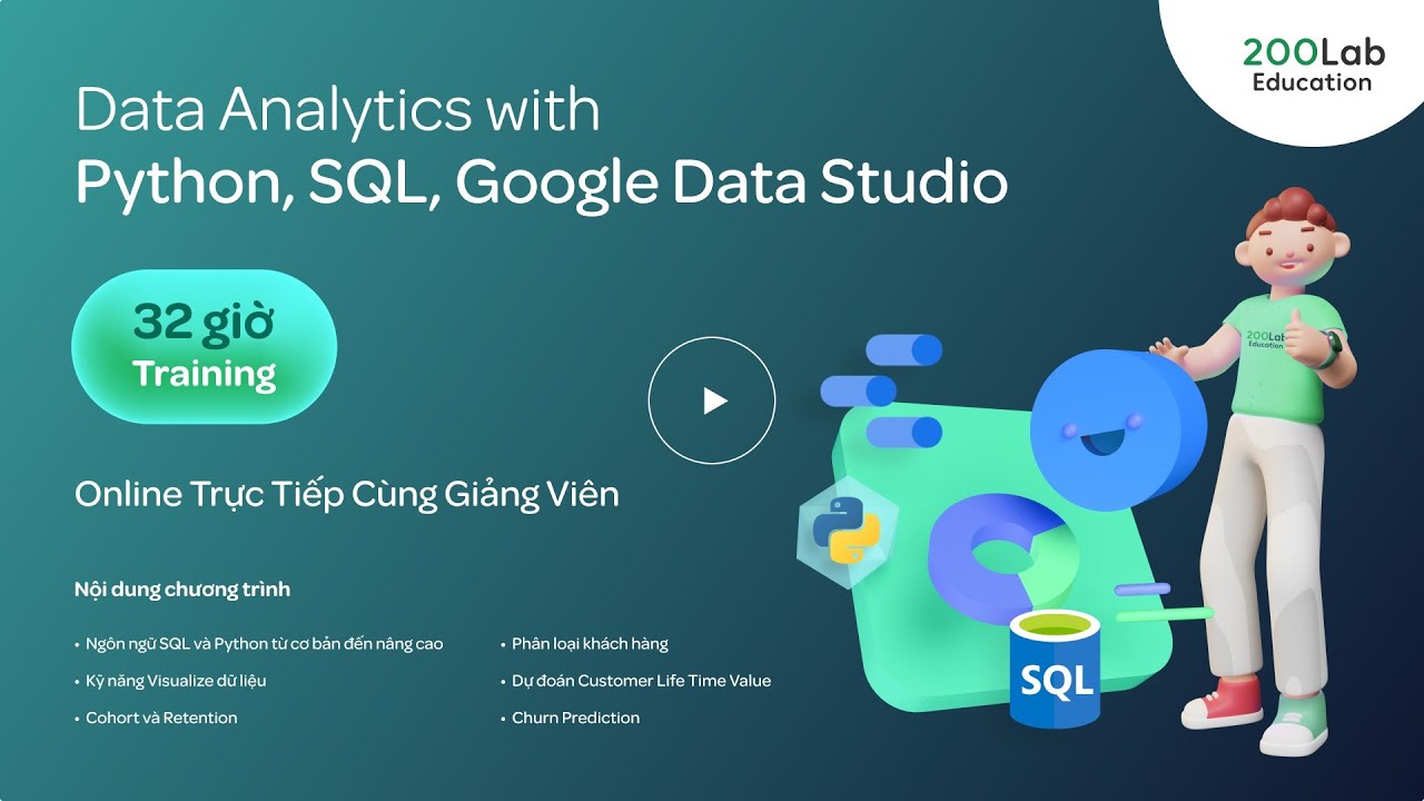 Data Analytic With Python Sql Google Data Studio Youtube