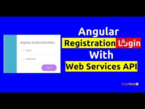 Angular Login And Registration With Web Api Youtube