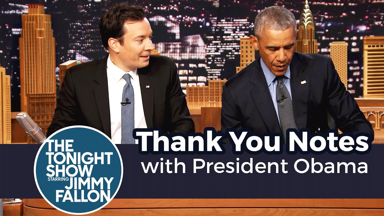 Thank You Notes With President Obama Youtube
