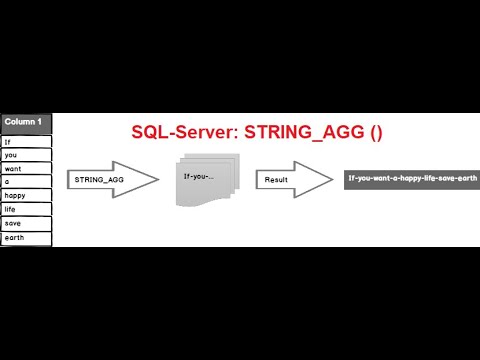 String Agg Function In Sql Server Youtube