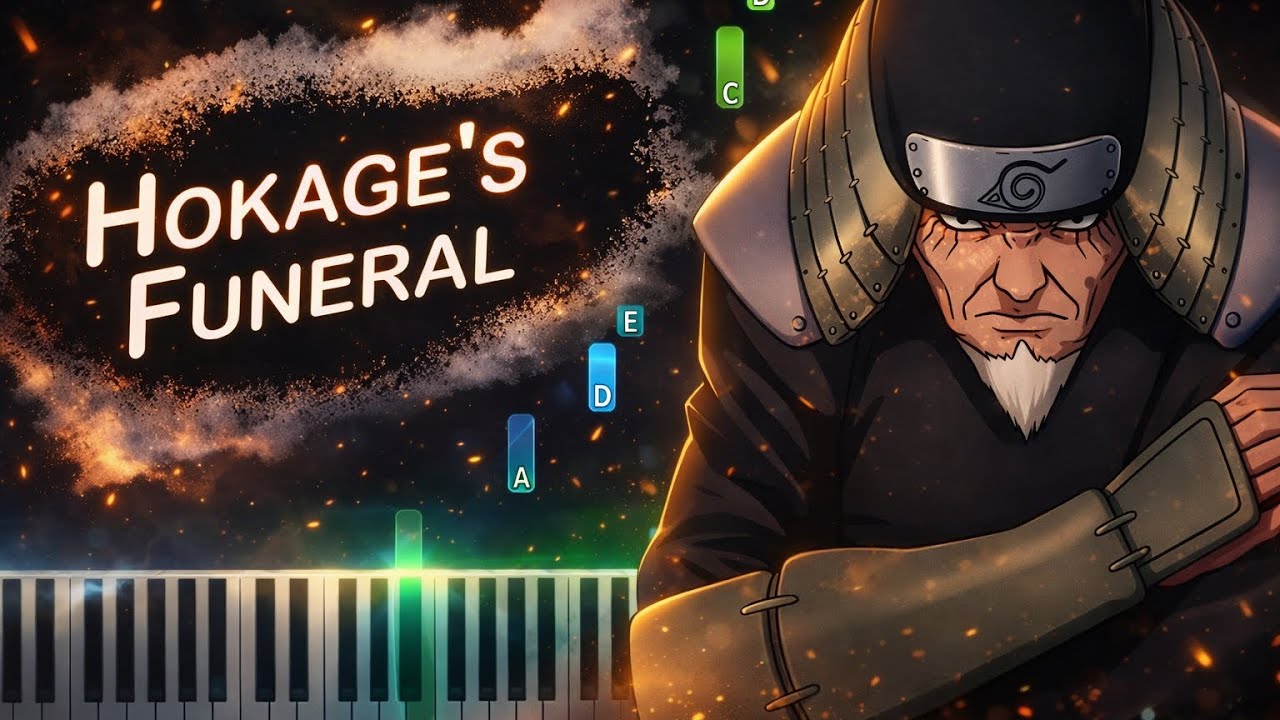 Grief And Sorrow Hokage S Funeral From Naruto Piano Tutorial Youtube
