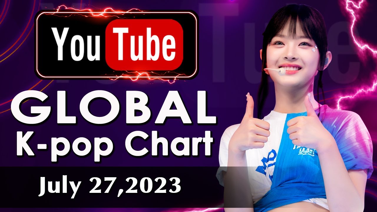 Youtube Global Kpop Chart Youtube Global Music Chart July 27 2023