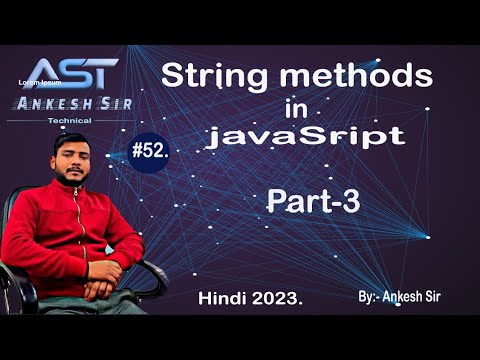 String Methods In Javascript In Hindi Javascript String Functions