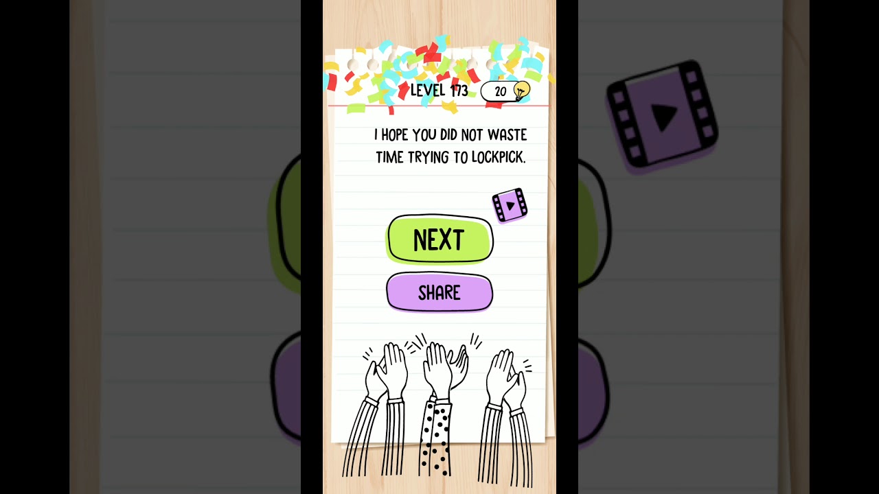 Brain Test Tricky Puzzle Level 173 Walkthrough Youtube