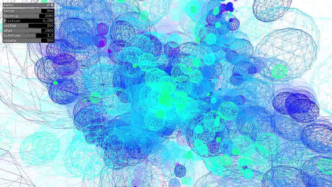 Sphere Particle With Openframeworks Youtube