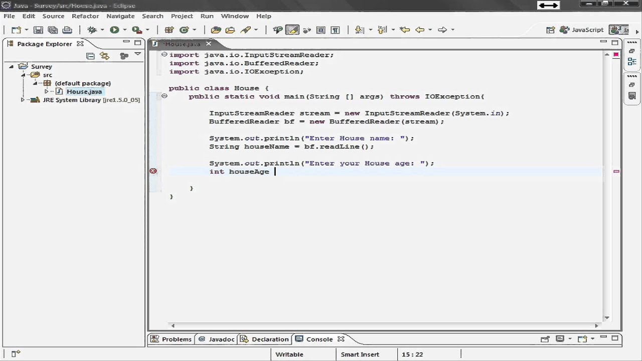 Java Eclipse Bufferedreader Tutorial Youtube
