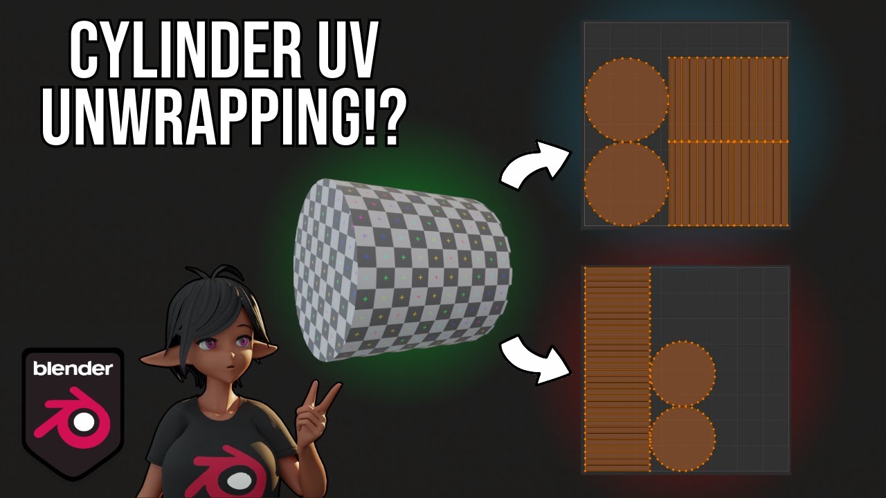 How To Uv Unwrap A Cylinder In Blender For Beginners Youtube