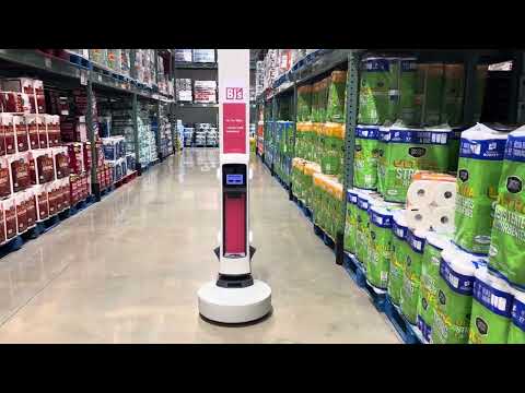 Stockbot Robot Working Store Aisles Checking Stock Youtube
