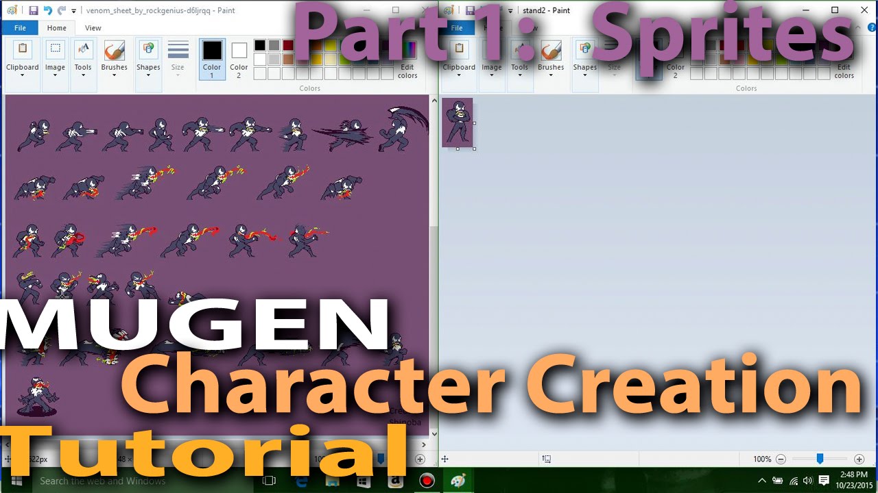 How To Make A Mugen Character Part 1 Preparing The Sprites M U G E N