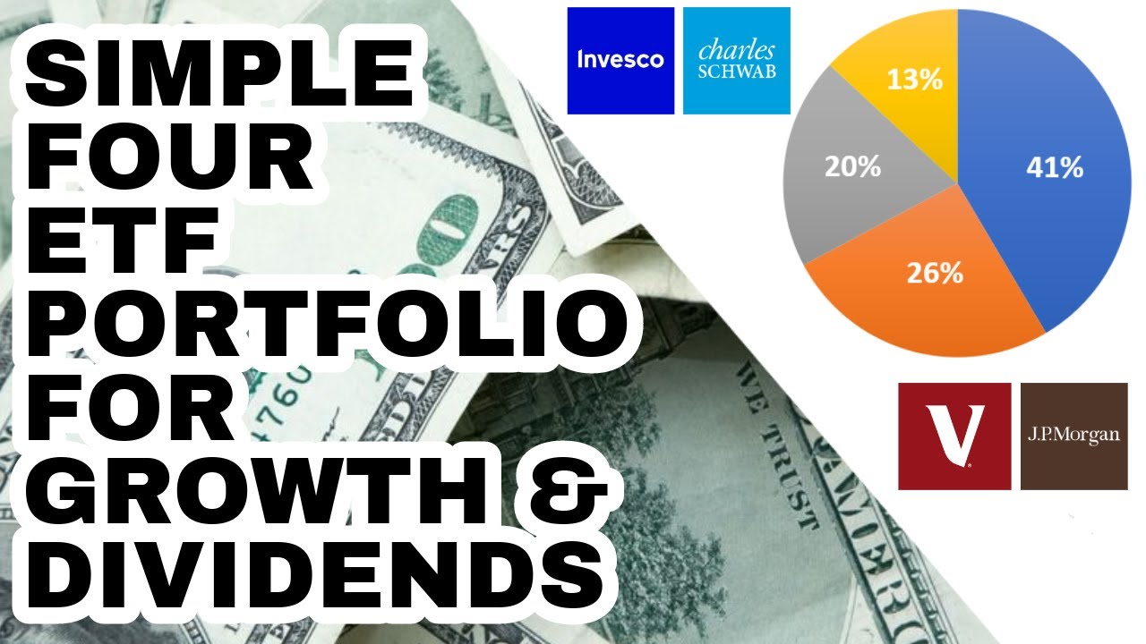 My Simple 90k Four Etf Portfolio For Dividends Youtube