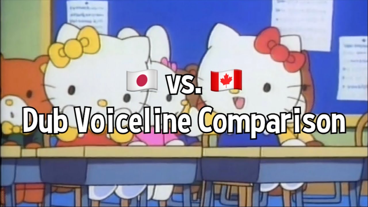 Hello Kitty Friends 1989 Japanese Vs English Dub Voiceline