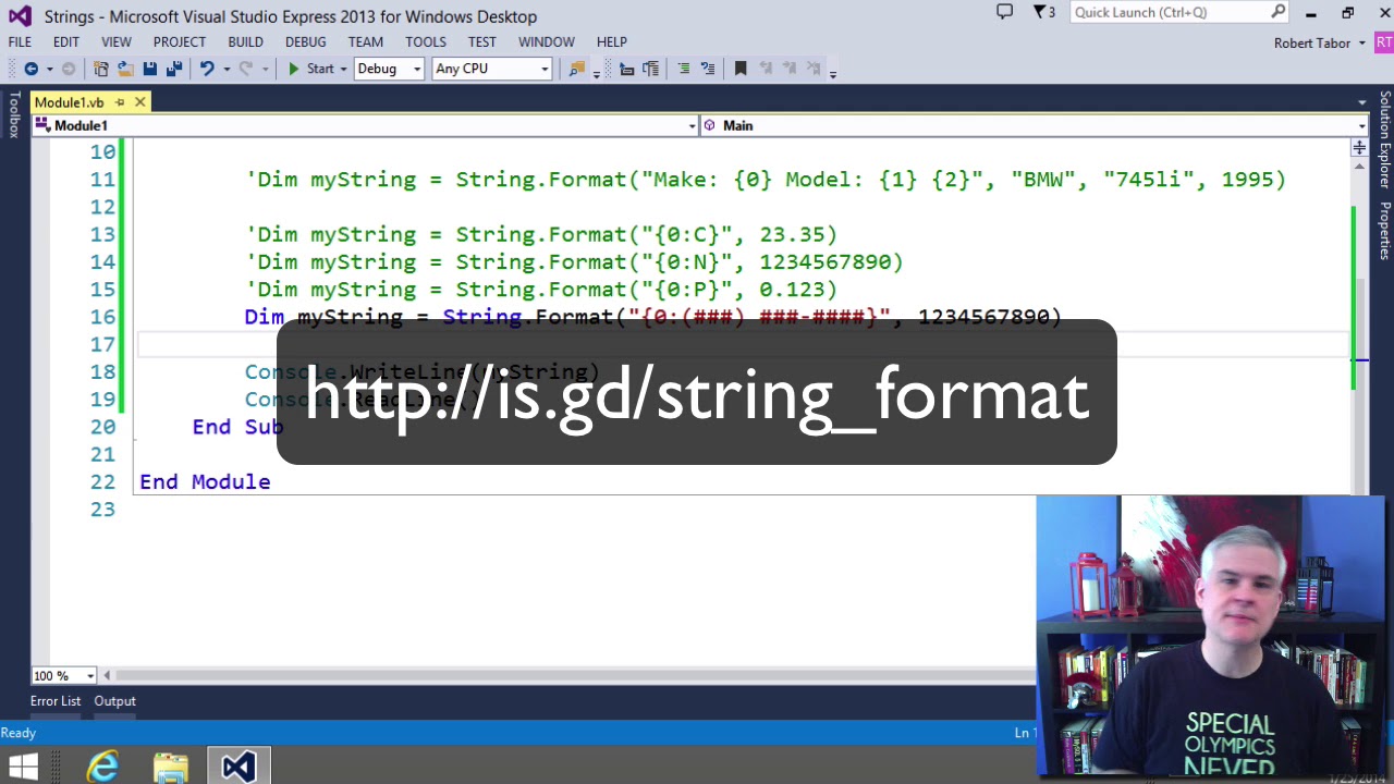13 Working With Strings Youtube