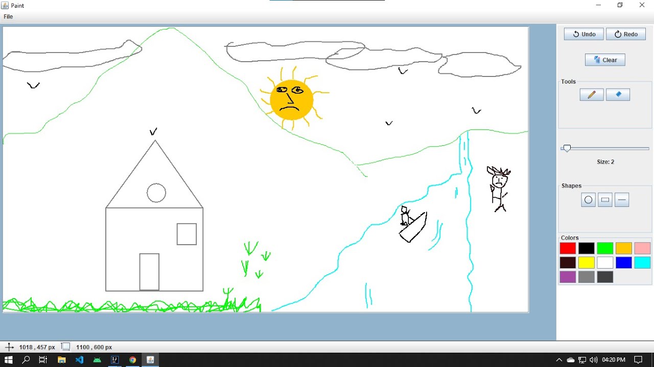 Paint Application In Java Swing Youtube
