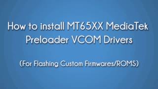 Install Mtk65xx Usb Vcom Drivers In Windows Broodle Mp3 Music & Mp4 ...