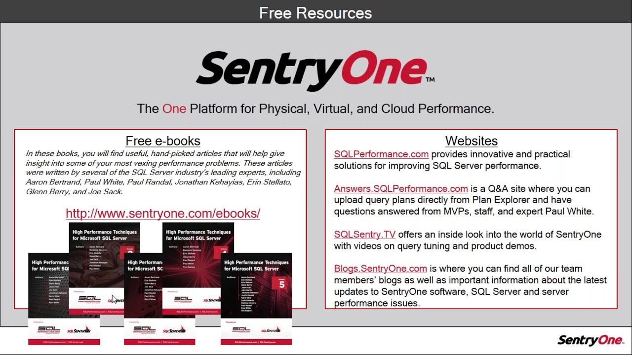 Ten Surprising Performance Killers On Microsoft Sql Server Youtube