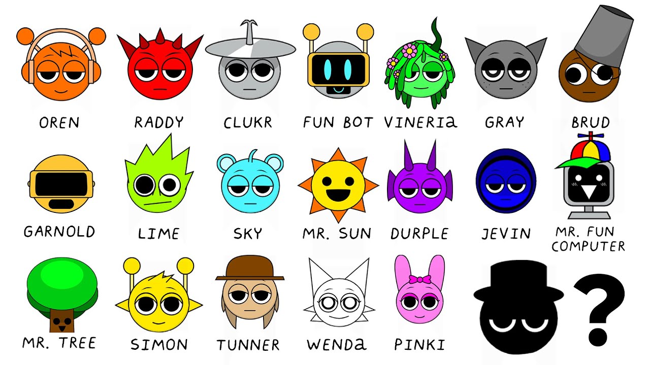 Every Sprunki In 8 Minutes Youtube