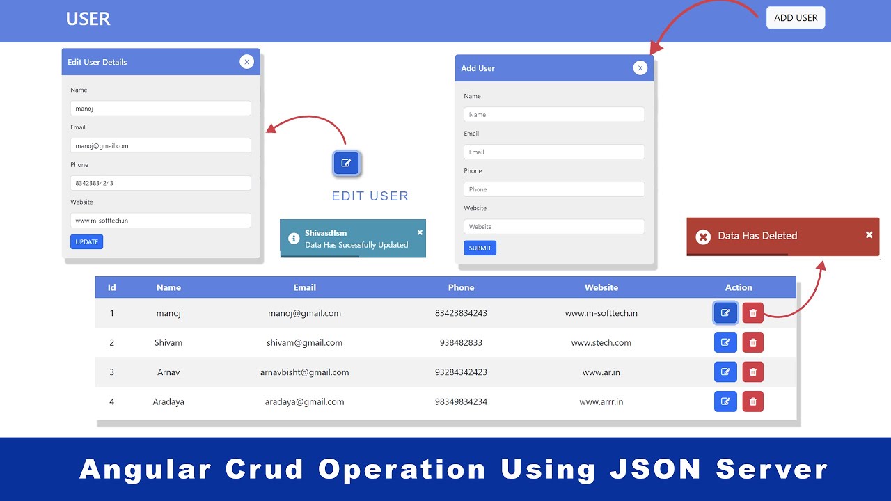 Angular 13 Crud With Json Server Bootstrap Ui Angular Reactive Form